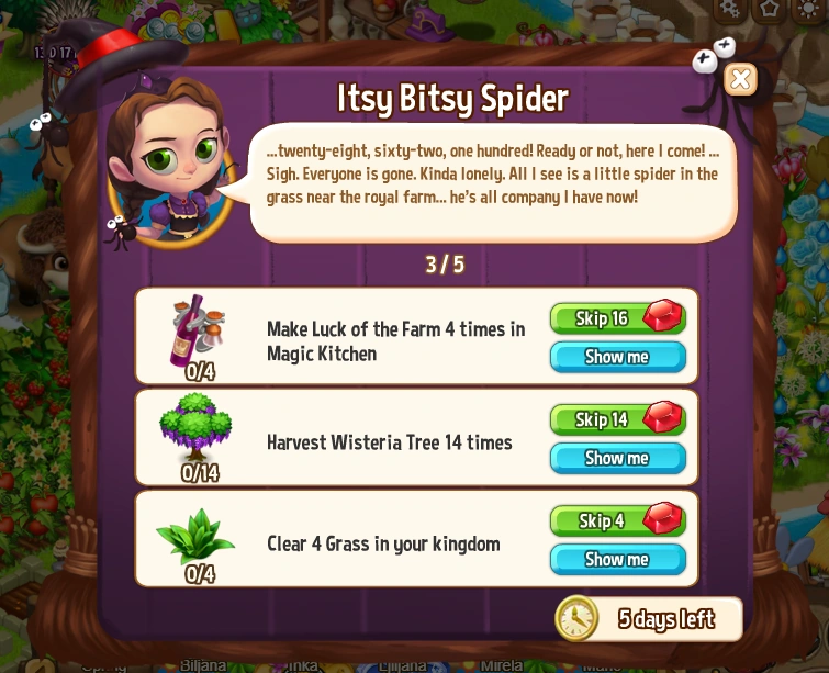 Itsy Bitsy Spider | Royal Story Wiki | Fandom
