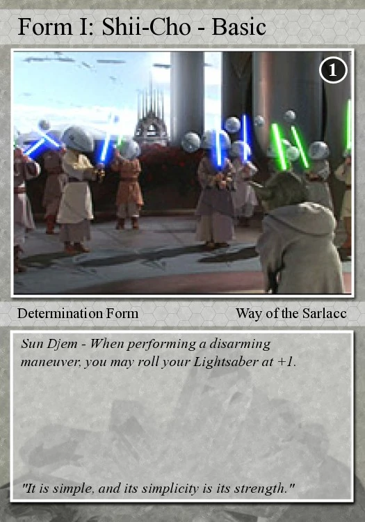 Lightsaber Combat Forms | RPG | Fandom