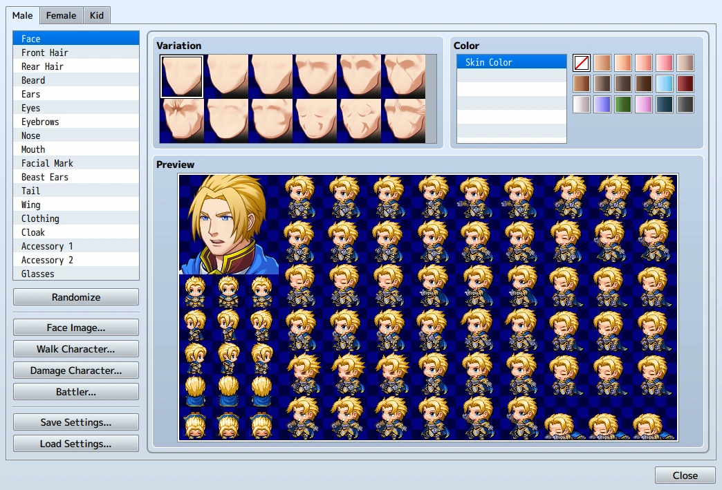 Character Generator | RPG Maker Wiki | Fandom