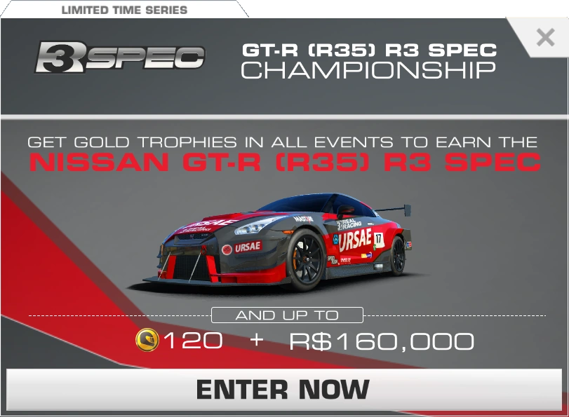 Nissan GT-R (R35) R3 Spec Championship | Real Racing 3 Wiki | Fandom