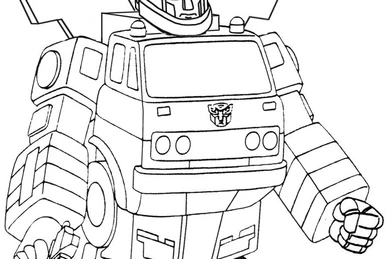 ironhide transformers coloring page