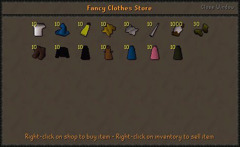 Fancy Clothes Store | RuneRewind Wiki | Fandom