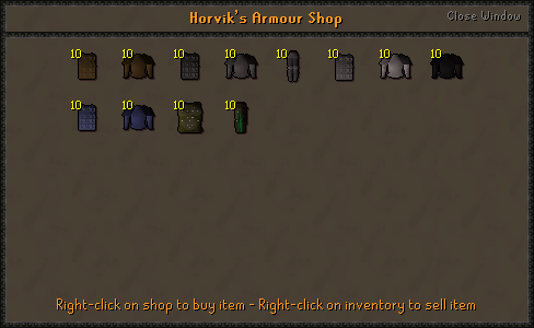 Horvik's Armour Shop | RuneRewind Wiki | Fandom