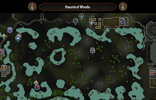 Map:Haunted Woods scan | RuneScape Wiki | Fandom