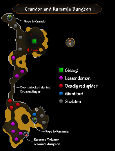 Map:Crandor and Karamja Dungeon | RuneScape Wiki | Fandom