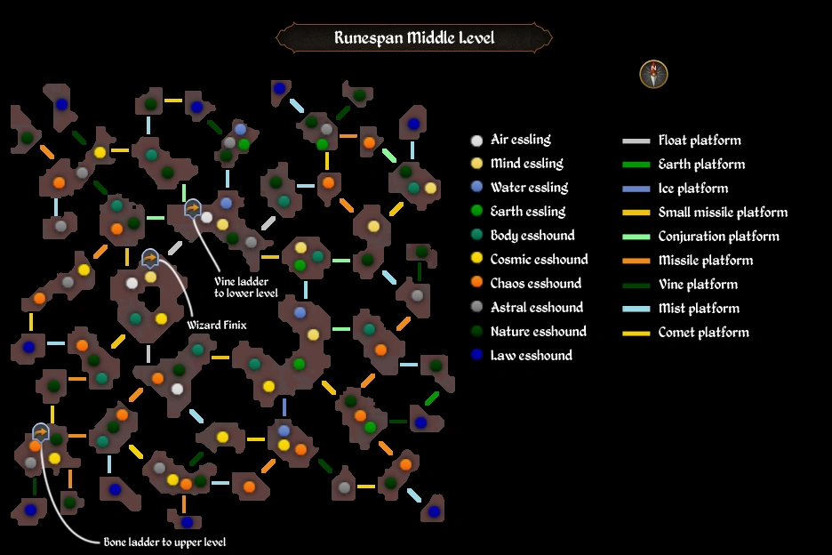 Map:Runespan Middle Level | RuneScape Wiki | Fandom