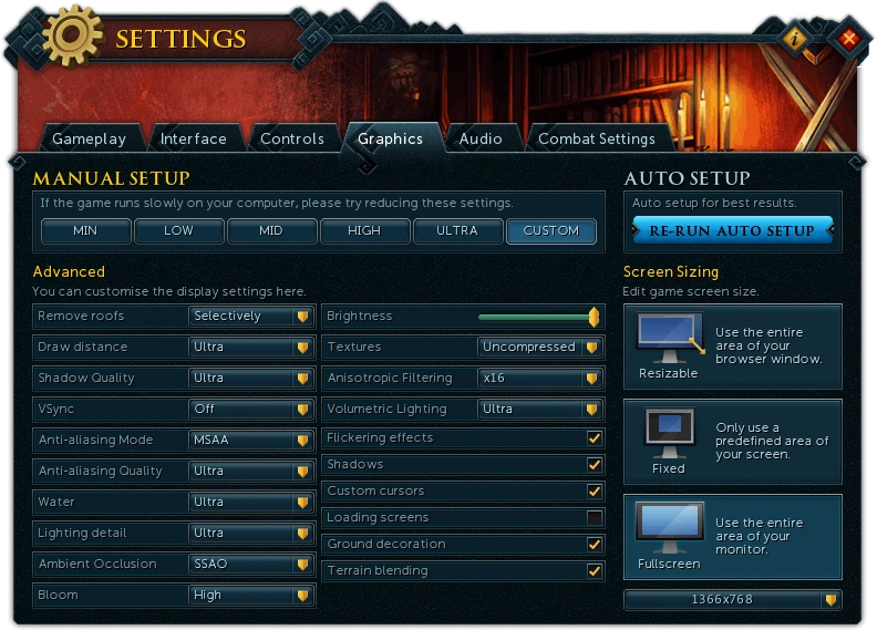 Graphics settings | RuneScape Wiki | Fandom