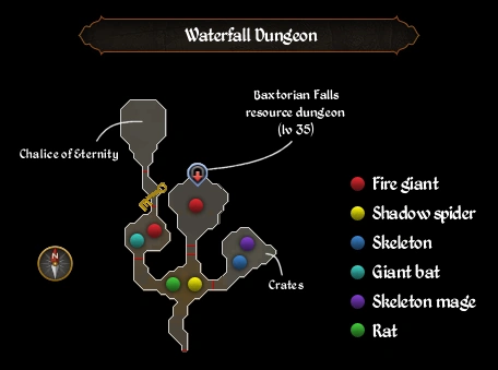 Map:Waterfall Dungeon | RuneScape Wiki | Fandom