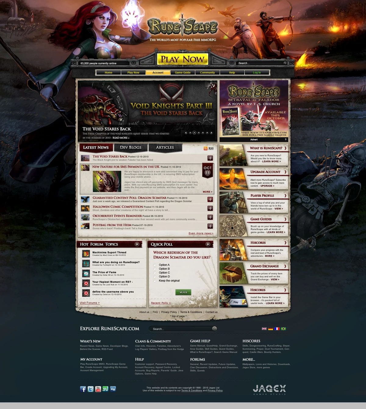 Blog - Website: The Big Homepage Update | RuneScape Wiki | Fandom
