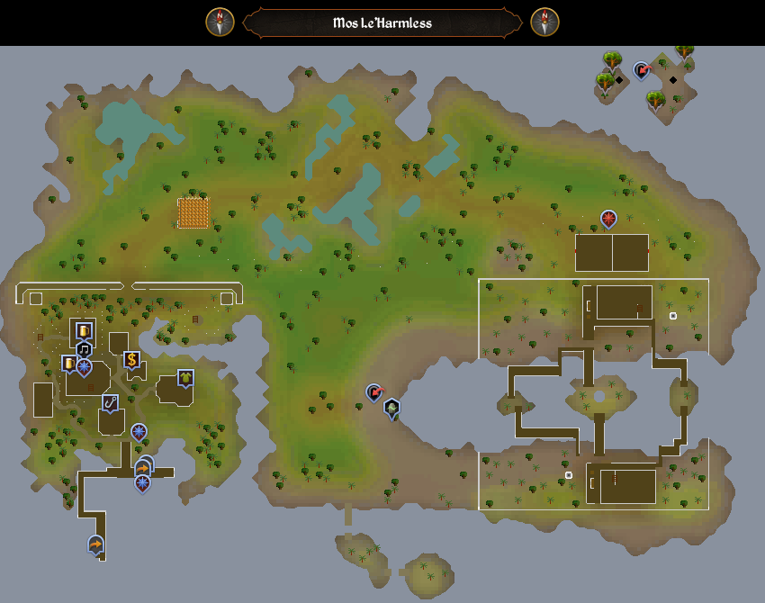 Map:Mos Le'Harmless scan | RuneScape Wiki | Fandom