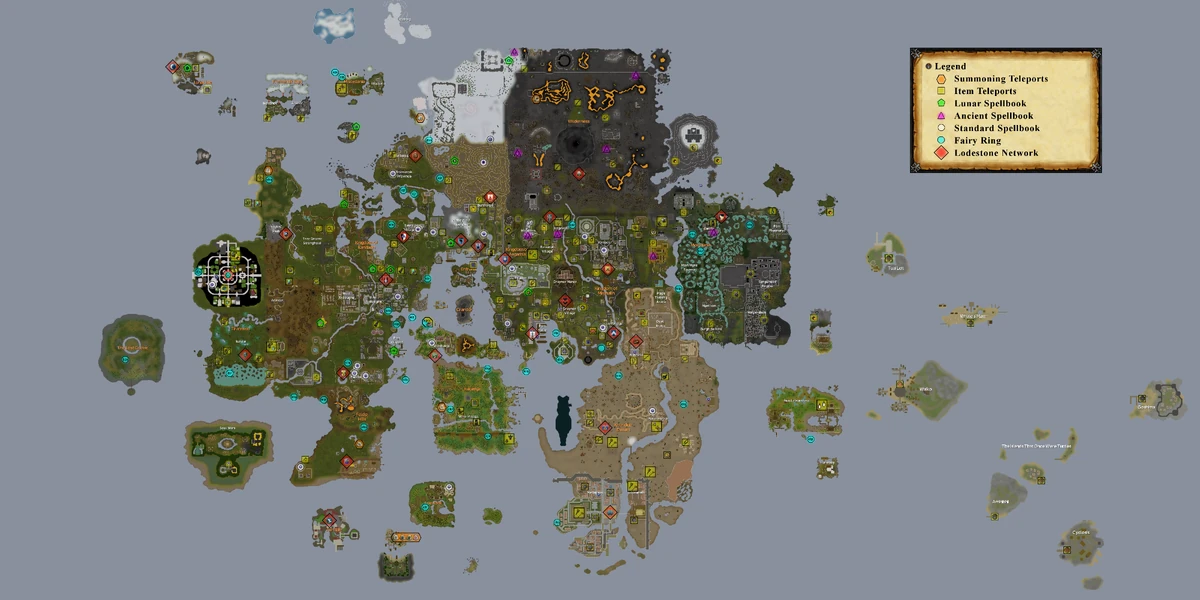 Map:Teleport map | RuneScape Wiki | Fandom