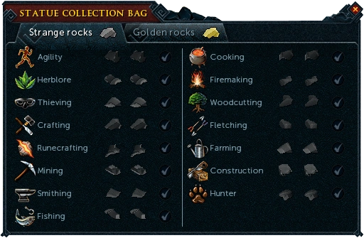 Statue collection bag | RuneScape Wiki | Fandom