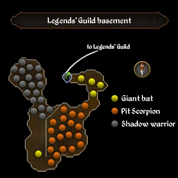 Map:Legends' Guild basement | RuneScape Wiki | Fandom