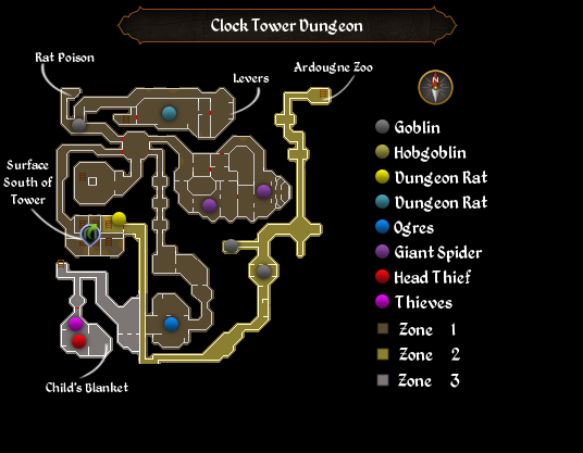 Map:Clock Tower Dungeon | RuneScape Wiki | Fandom