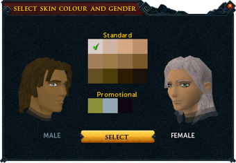 Skin Colors Osrs