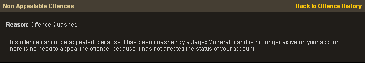 Quashed offence | RuneScape Wiki | Fandom