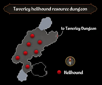 Map:Taverley hellhound resource dungeon | RuneScape Wiki | Fandom