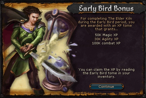 Early Bird Bonus | RuneScape Wiki | Fandom