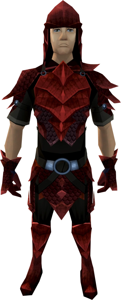Red dragonhide armour | RuneScape Wiki | Fandom