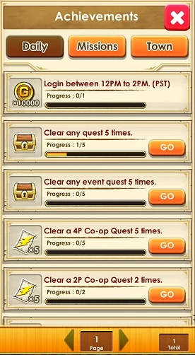 Achievements:Daily | Rune Story Wikia | Fandom