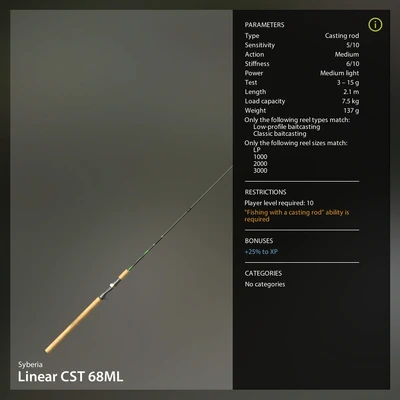 Syberia Linear CST | Russian Fishing 4 Wiki | Fandom