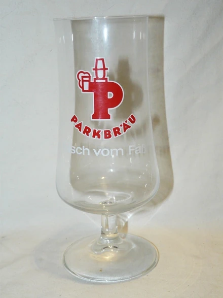 Vintage Park Brau Parkbrau frisch vom Fass 12 oz German Beer Stemmed ...