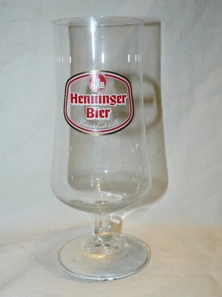 Vintage Henninger Bier Frankfurt 12 oz German Beer Stemmed Glass Flute | Rustan's Review Wikia ...
