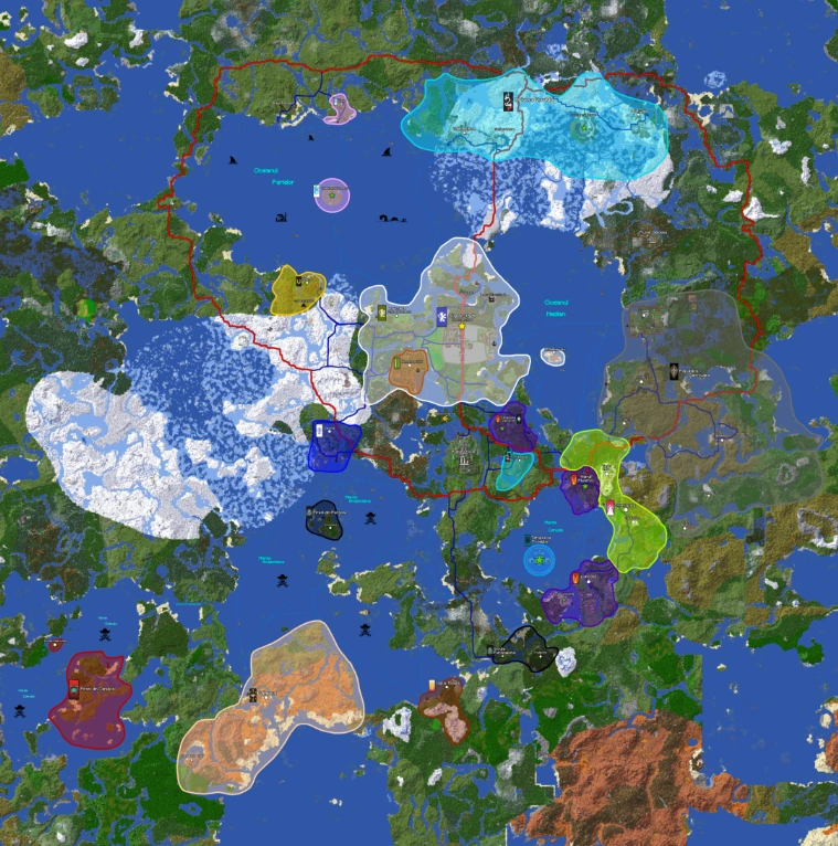 Harta Geo-Politică | Rustic Craft Wiki | Fandom