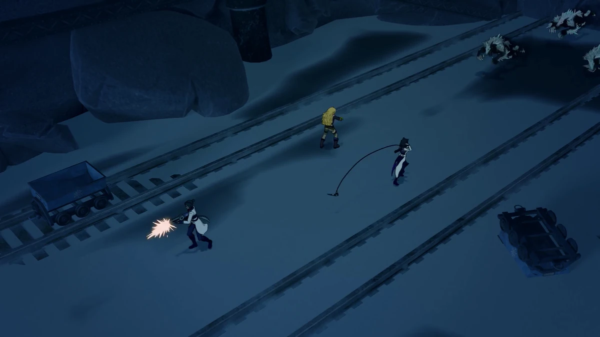 Blake, Yang and Marrow vs. Beowolves | RWBY Wiki | Fandom