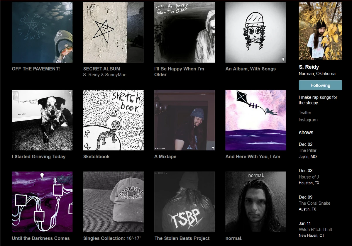 Discography | S. Reidy Wiki | Fandom