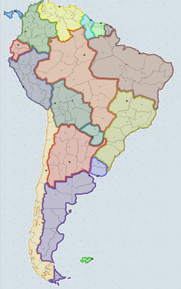 South America Map | Supremacy1914 Wiki | Fandom