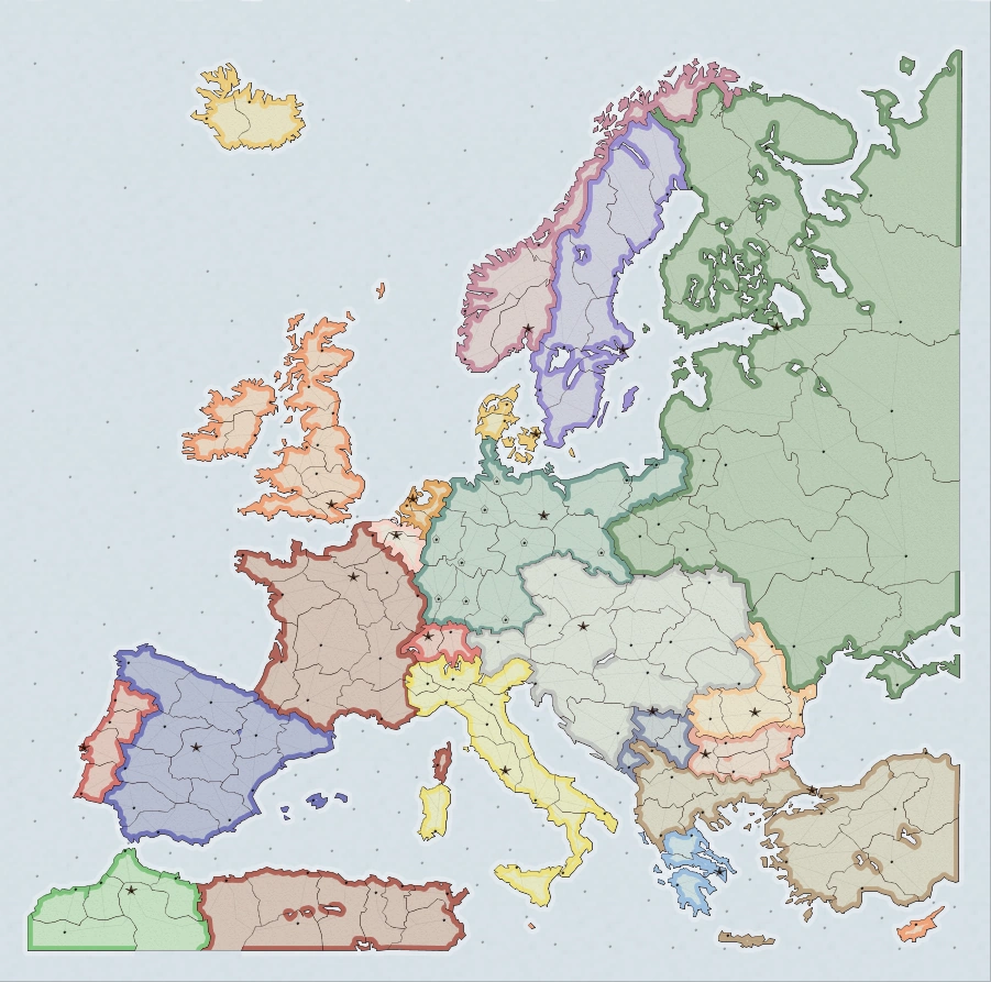Map Of Europe 1910
