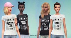 Human Being and Sim Shirts by Taomblr | S4CC Wiki | Fandom