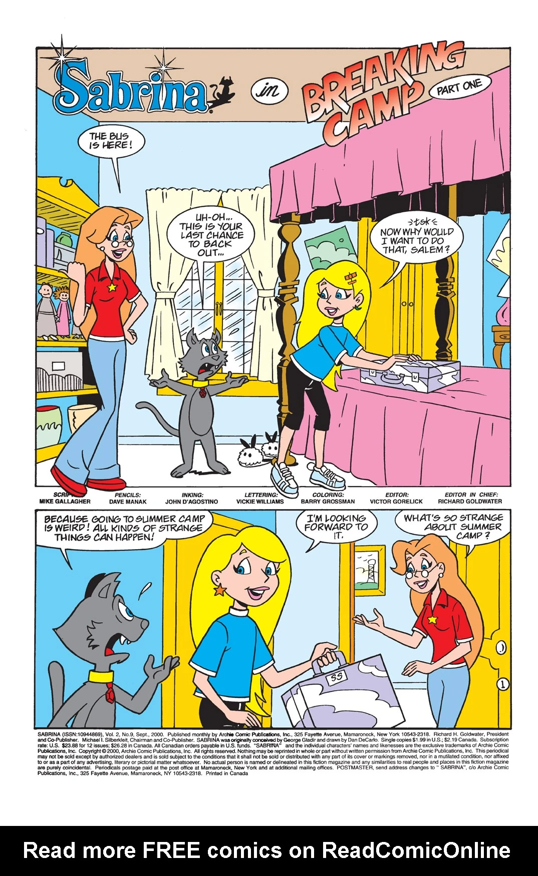 Sabrina the Animated Series comics/Issue 9 | Sabrina: The Animated ...