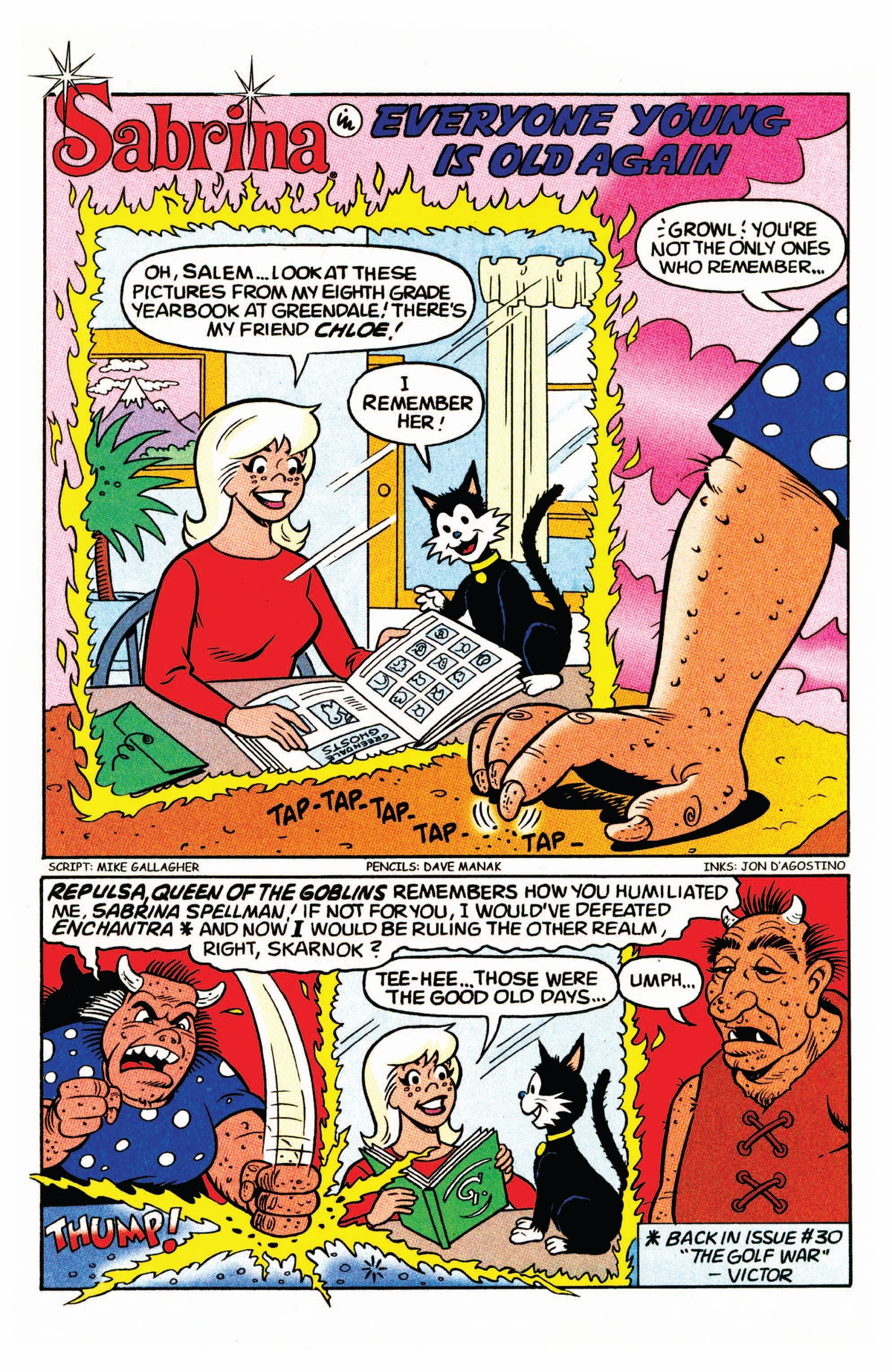 Sabrina the Animated Series comics/Issue 0 (Everyone Young Is Old Again ...