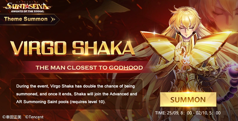 Banner de Shaka(25-9-19) | Saint Seiya Awakening Kotz Wiki | Fandom