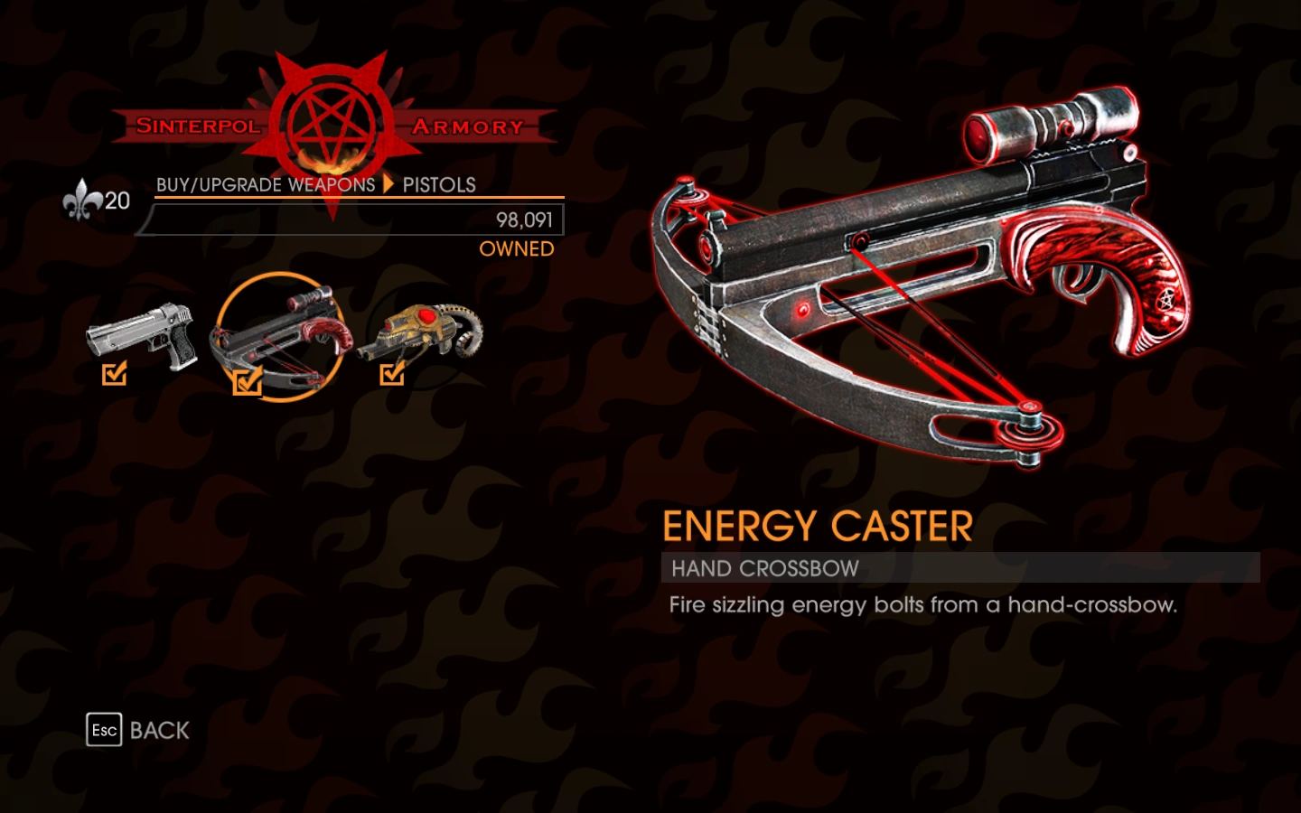 fantasy hand crossbow