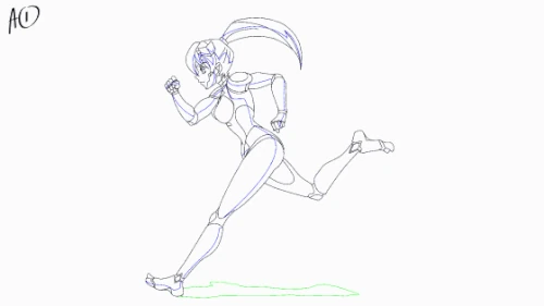 Dynamic Running Poses