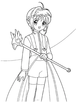 sakura cardcaptor coloring book