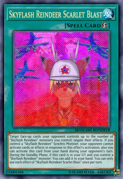 Skyflash Reindeer Scarlet Blast | Sakurapedia Wiki | Fandom