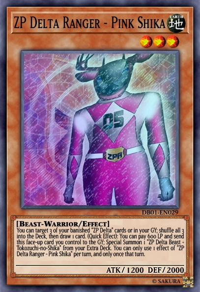 ZP Delta Ranger - Pink Shika | Sakurapedia Wiki | Fandom