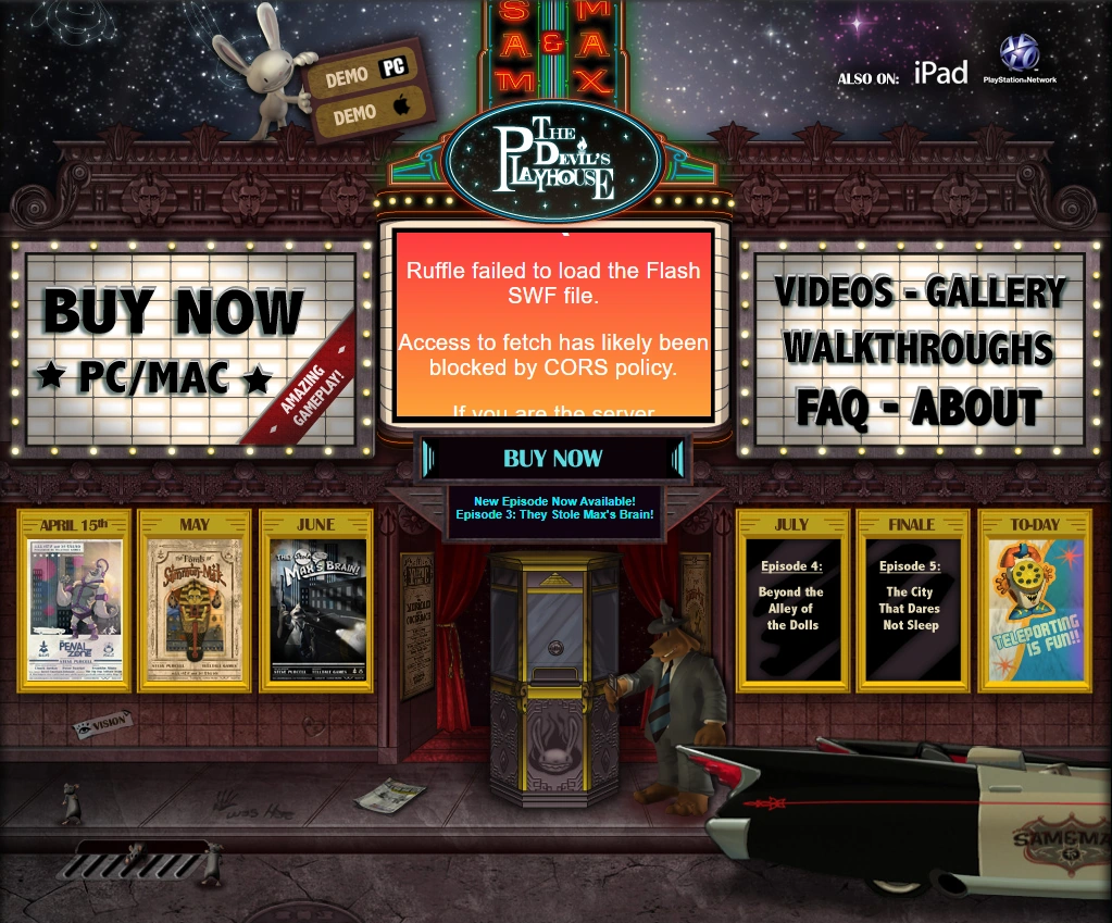 The Devil's Playhouse (Website) | Sam & Max Wiki | Fandom