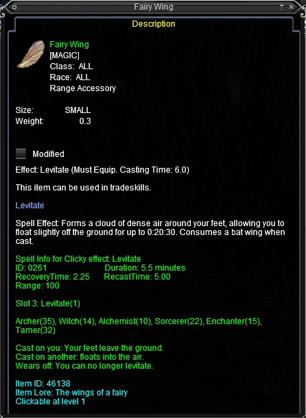Fairy Wing | Sanctuary EQ Wiki | Fandom