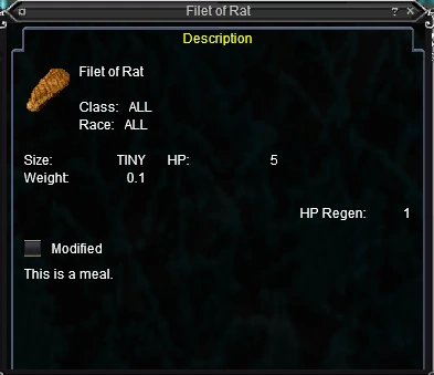 Filet of Rat | Sanctuary EQ Wiki | Fandom