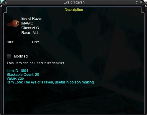 Eye of Raven | Sanctuary EQ Wiki | Fandom