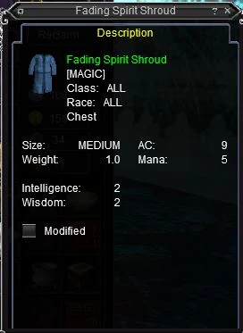Fading Spirit Shroud | Sanctuary EQ Wiki | Fandom