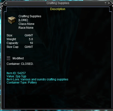 Crafting Supplies | Sanctuary EQ Wiki | Fandom