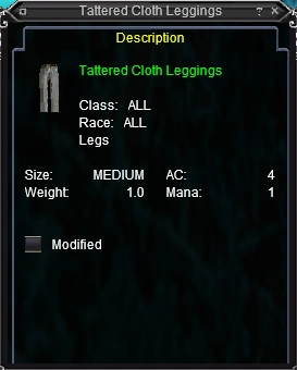 Tattered Cloth Leggings | Sanctuary EQ Wiki | Fandom