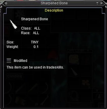 Sharpened Bone | Sanctuary EQ Wiki | Fandom