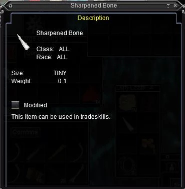 Sharpened Bone | Sanctuary EQ Wiki | Fandom